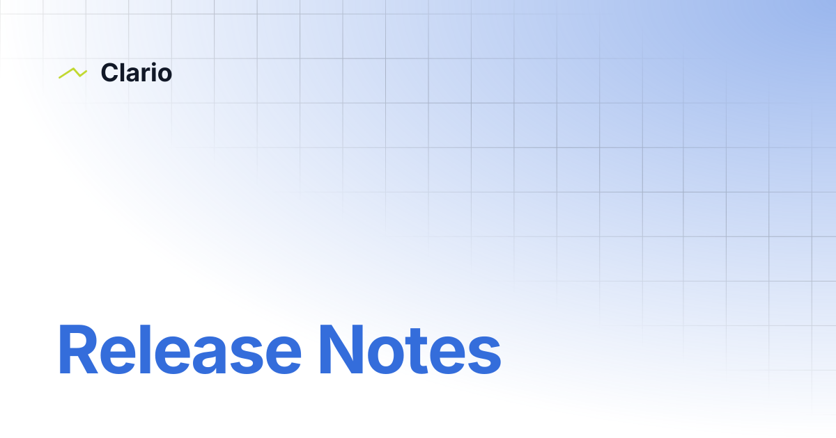Release Notes | Clario