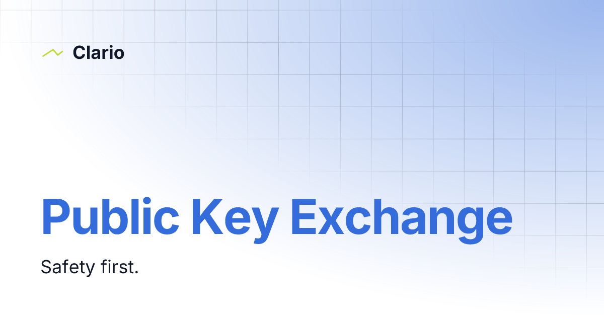 Public Key Exchange | Clario